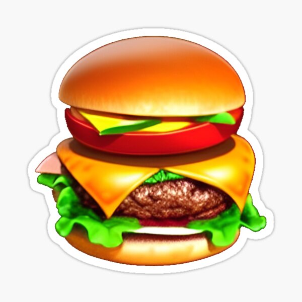 "Burger stickers " Sticker for Sale by fenixinlove | Redbubble