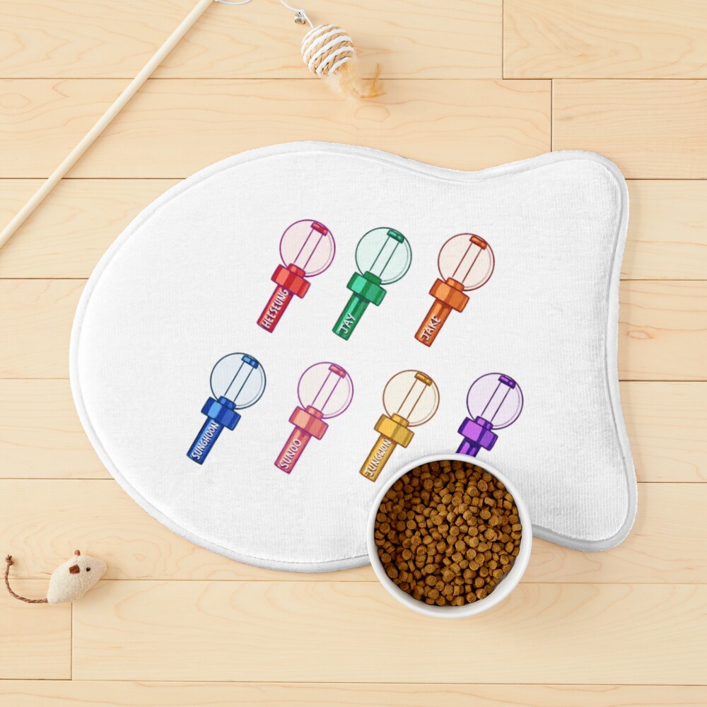 "Enha Member Lightsticks Color Coded Set " Sticker for Sale by Abby ...