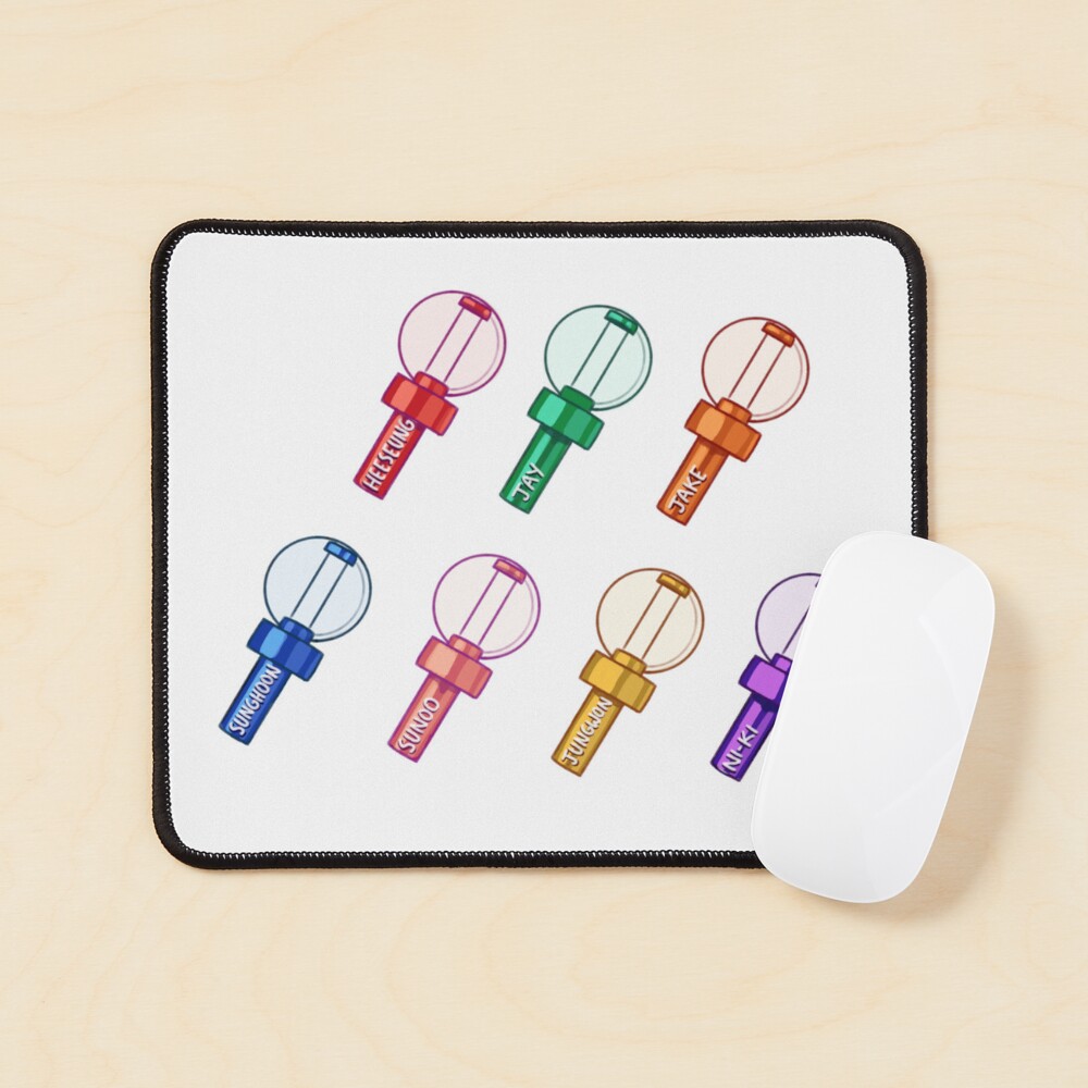 "Enha Member Lightsticks Color Coded Set " Sticker for Sale by Abby ...