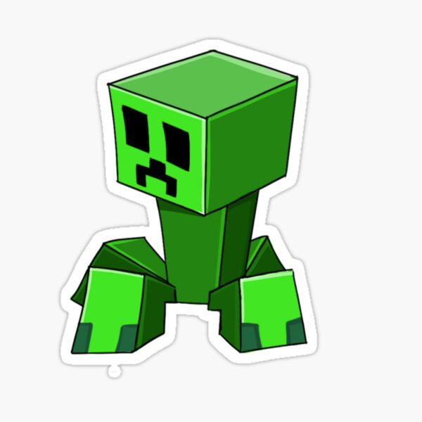 "Minecraft Creeper" Sticker for Sale by jamcaYT | Redbubble