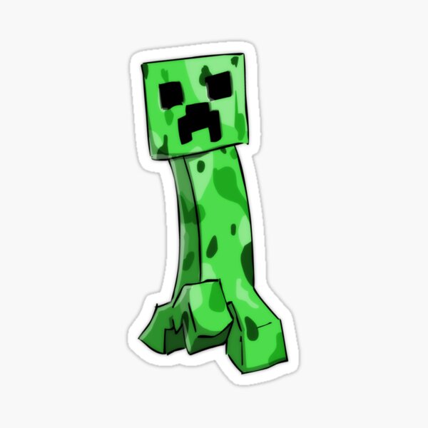 "Minecraft Creeper" Sticker for Sale by jamcaYT | Redbubble