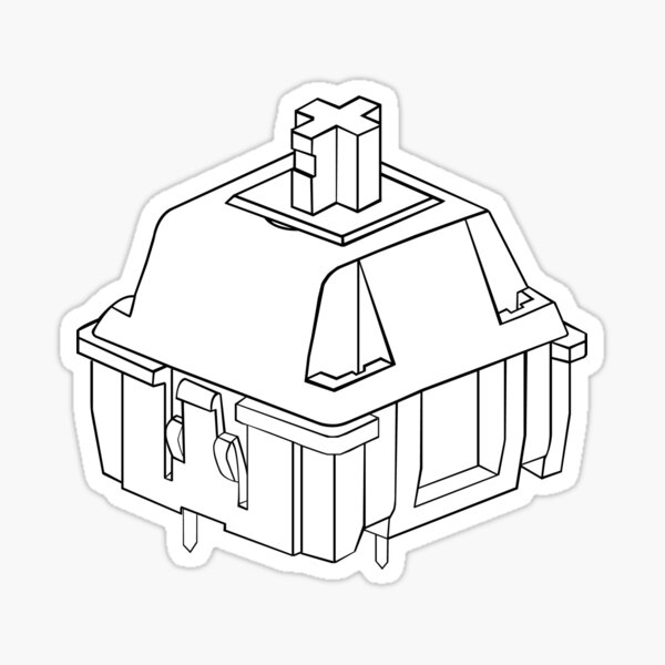 "Keyboard switch" Sticker for Sale by vinnyenzo | Redbubble