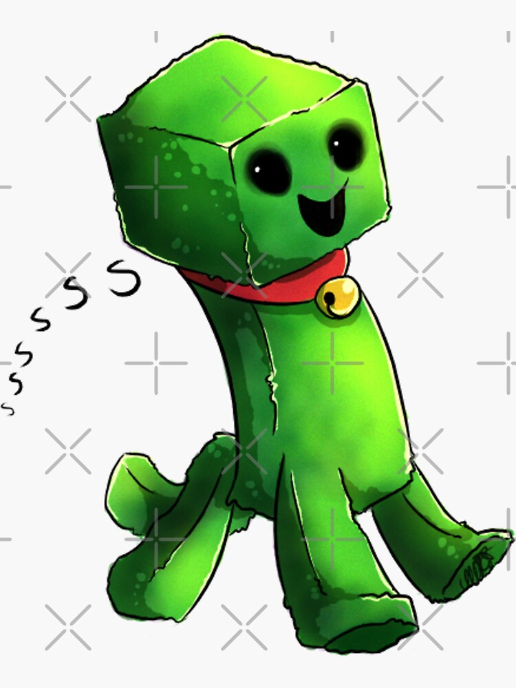 "Minecraft Creeper" Sticker for Sale by jamcaYT | Redbubble