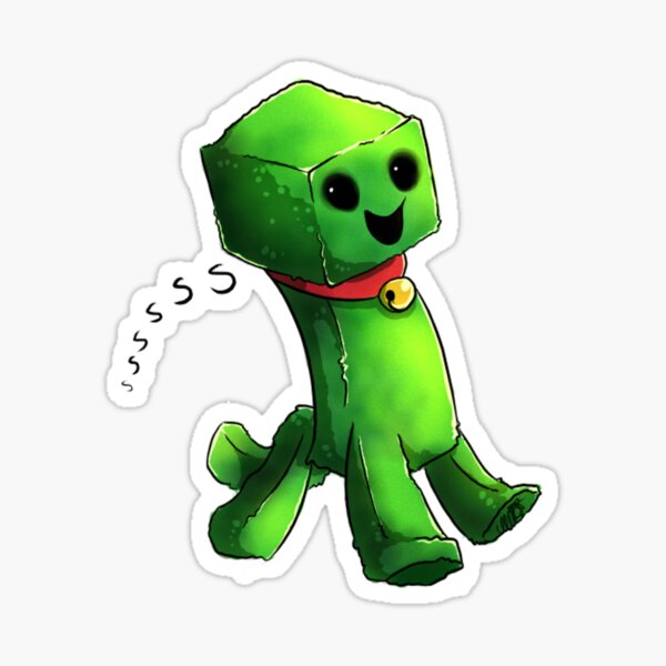 "Minecraft Creeper" Sticker for Sale by jamcaYT | Redbubble