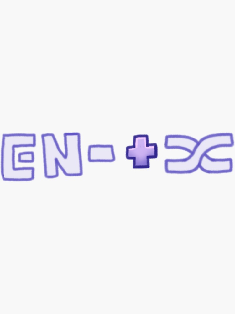 "Enha Plus Engene Logos" Sticker for Sale by deerseung | Redbubble