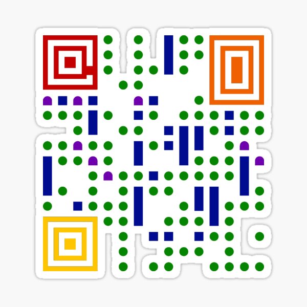 "LGBTQ+ Closeted Pride QR Code" Sticker for Sale by WaterFrogE | Redbubble