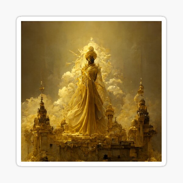 "The Golden Goddess" Sticker for Sale by amywester | Redbubble