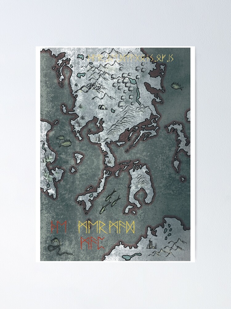 "fantasy map" Poster for Sale by Rosilda-May | Redbubble