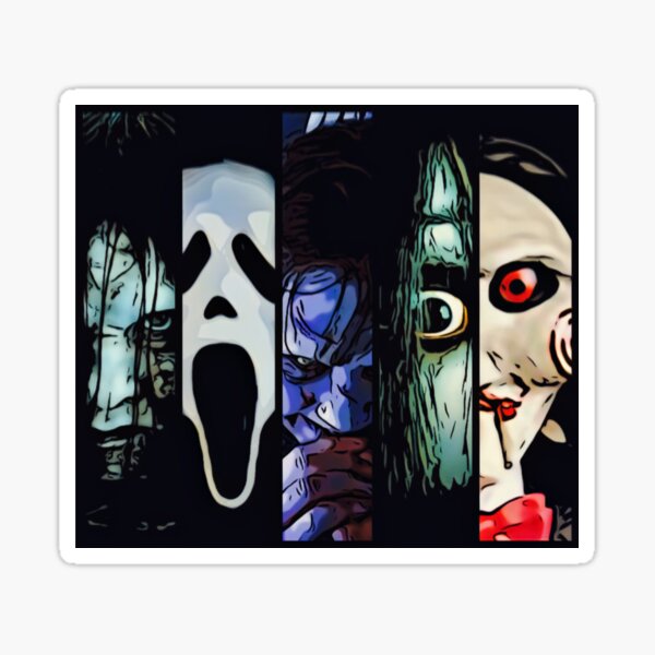 "Icons of Horror - Series 2" Sticker for Sale by AtomicCityArt | Redbubble