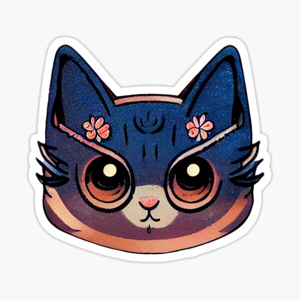 "Serious cat" Sticker for Sale by Reijo12 | Redbubble