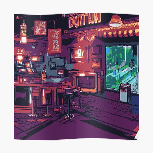 "Club pixel art" Poster for Sale by Laragon11 | Redbubble
