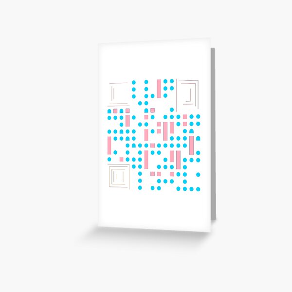 "LGBTQ+ Transgender Closeted Pride QR Code" Greeting Card for Sale by ...