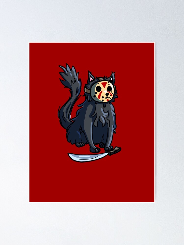 "Killer cat" Poster for Sale by vaduzart | Redbubble