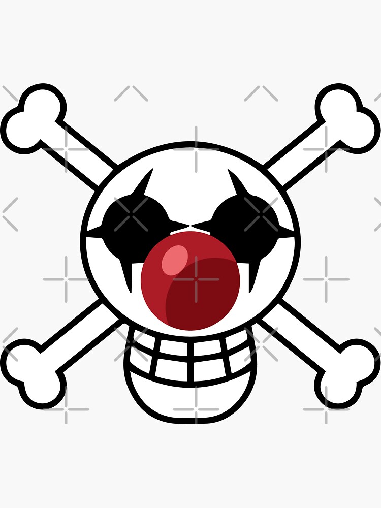"Buggy - One Piece" Sticker for Sale by burhansivrikaya | Redbubble