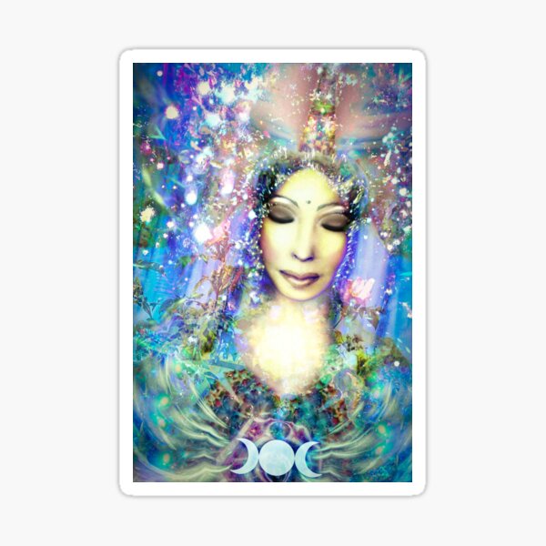 Moon Priestess Sticker For Sale By Lilaviolet Redbubble