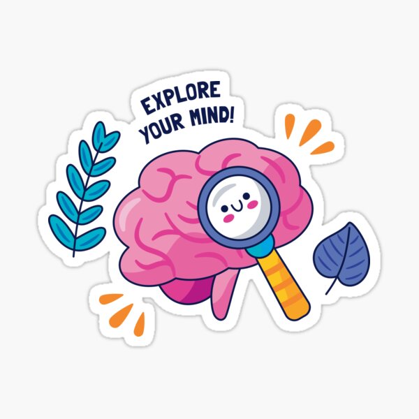 "Explore your mind" Sticker for Sale by Psycho-Maze | Redbubble