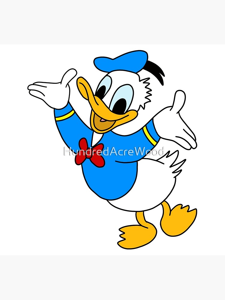 "Donald duck" Poster for Sale by HundredAcreWood | Redbubble
