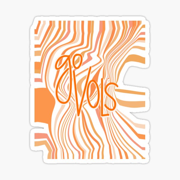 "wavy go VOLS" Sticker for Sale by sblackw8 | Redbubble