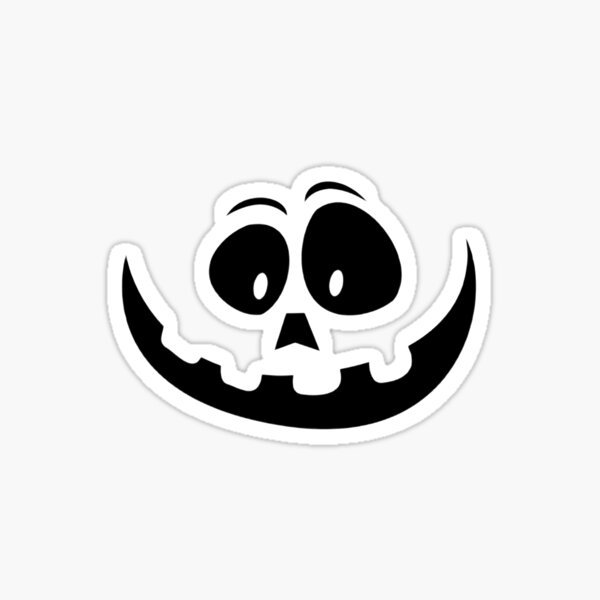 "Halloween Funny and Scary Face" Sticker for Sale by Dven-Clothes ...