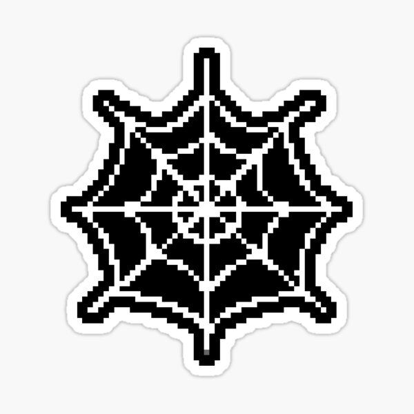 "Pixel Spiderweb" Sticker for Sale by pixel-chick | Redbubble