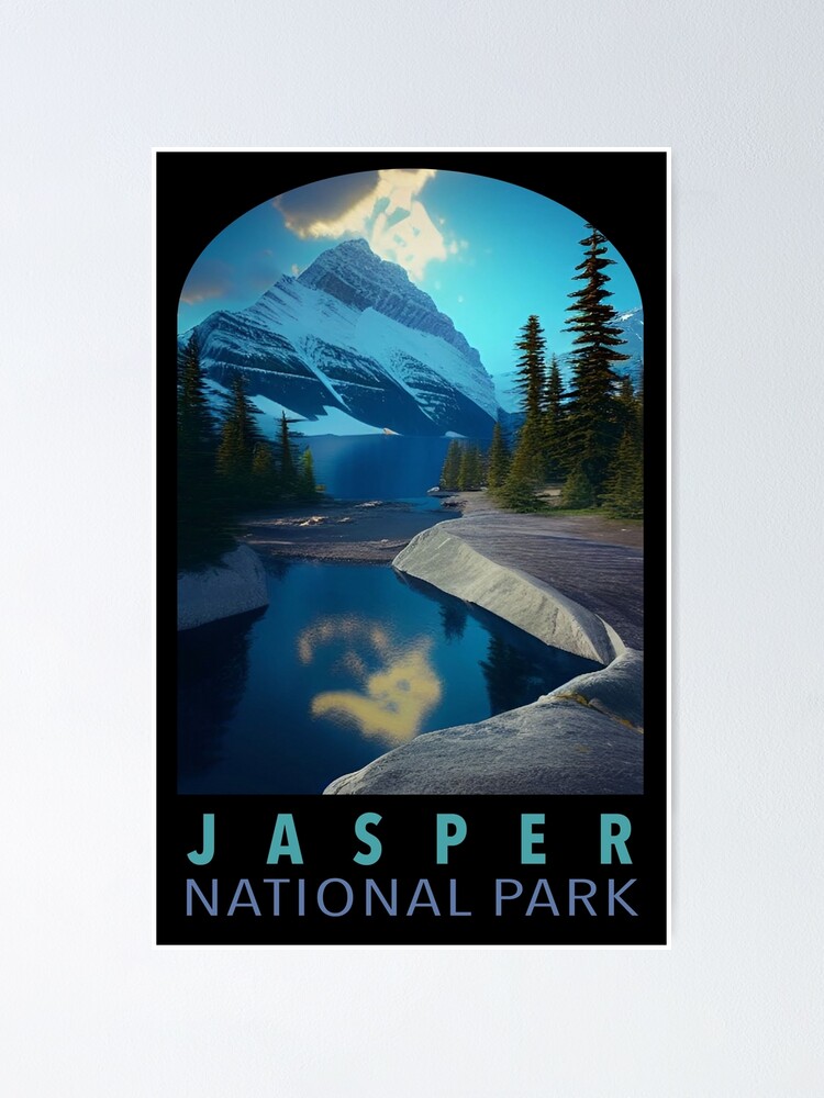 "Jasper National Park Canada" Poster for Sale by CattlettArt | Redbubble