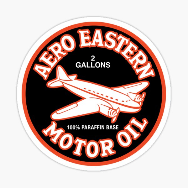 "Aero Eastern Motor Oil - Defunct American Oil Company Logo" Sticker ...