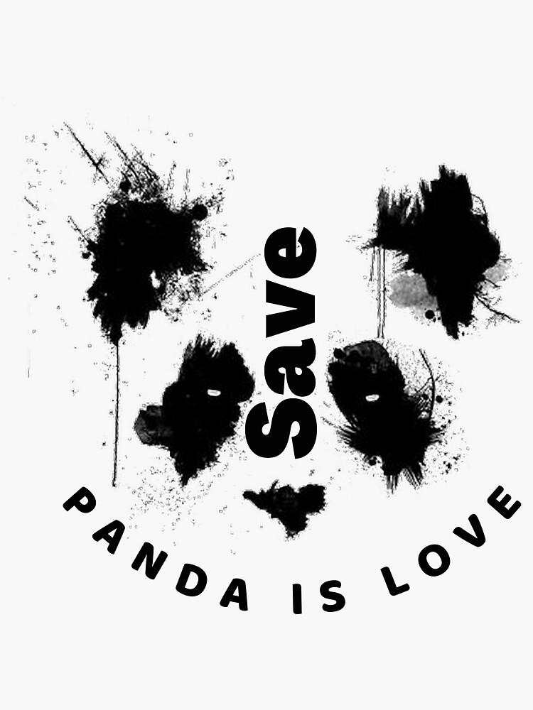 "Save the Pandas" Sticker for Sale by SofiZ78 | Redbubble