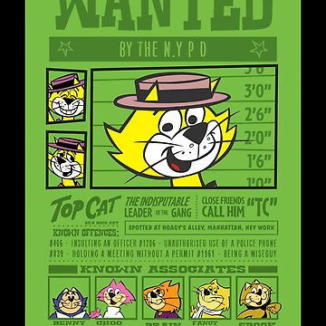 "So Funny Top Cat Classic Fans" Art Board Print for Sale by ...