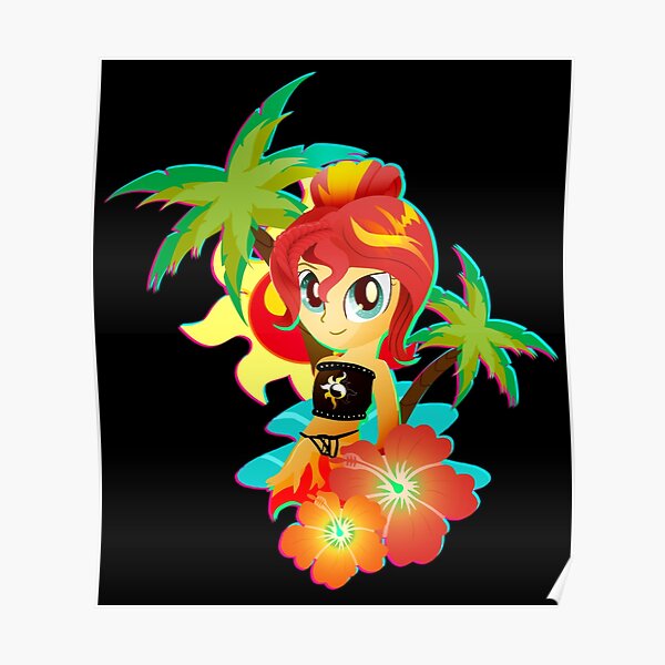 "Beach Sunset Shimmer" Poster for Sale by TornadoTwist | Redbubble