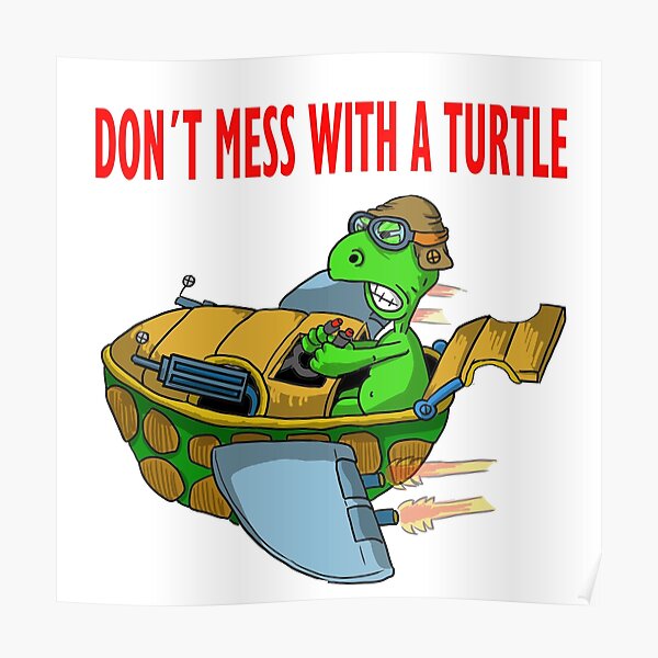 "bad turtle" Poster for Sale by AyseAkcay | Redbubble