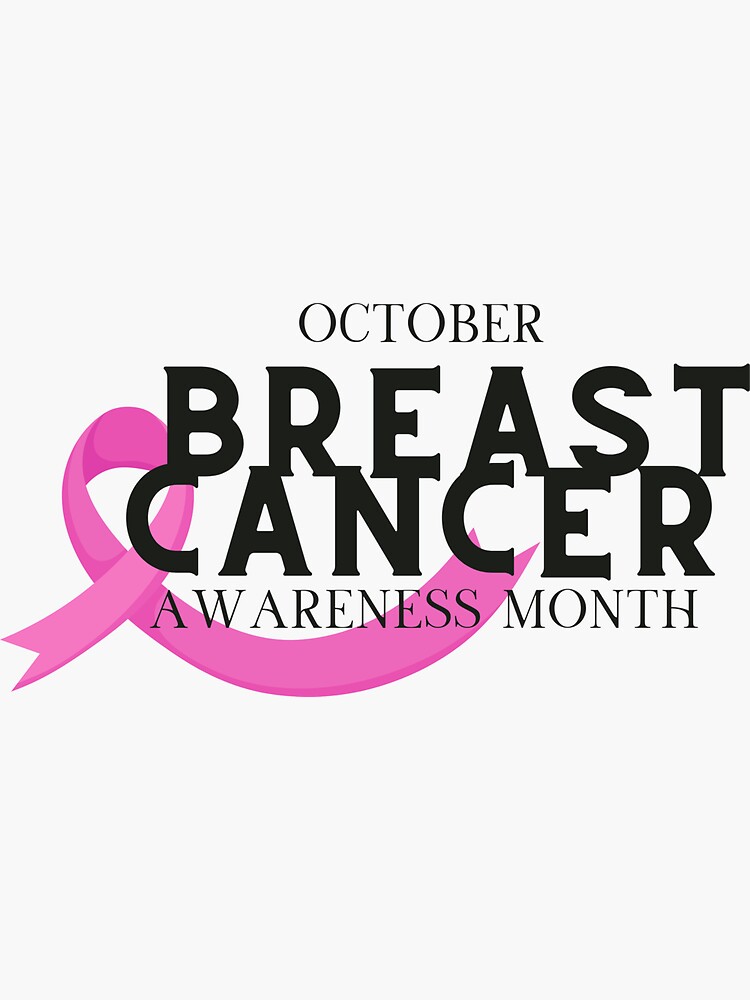 "pink october logo" Sticker for Sale by haytx | Redbubble