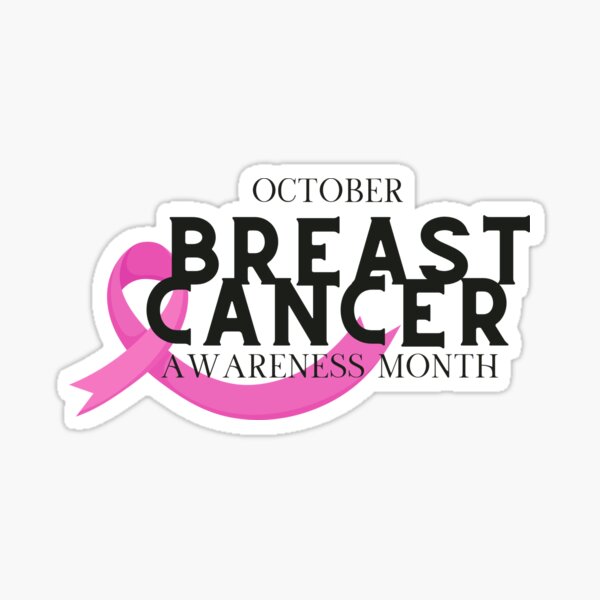"pink october logo" Sticker for Sale by haytx | Redbubble
