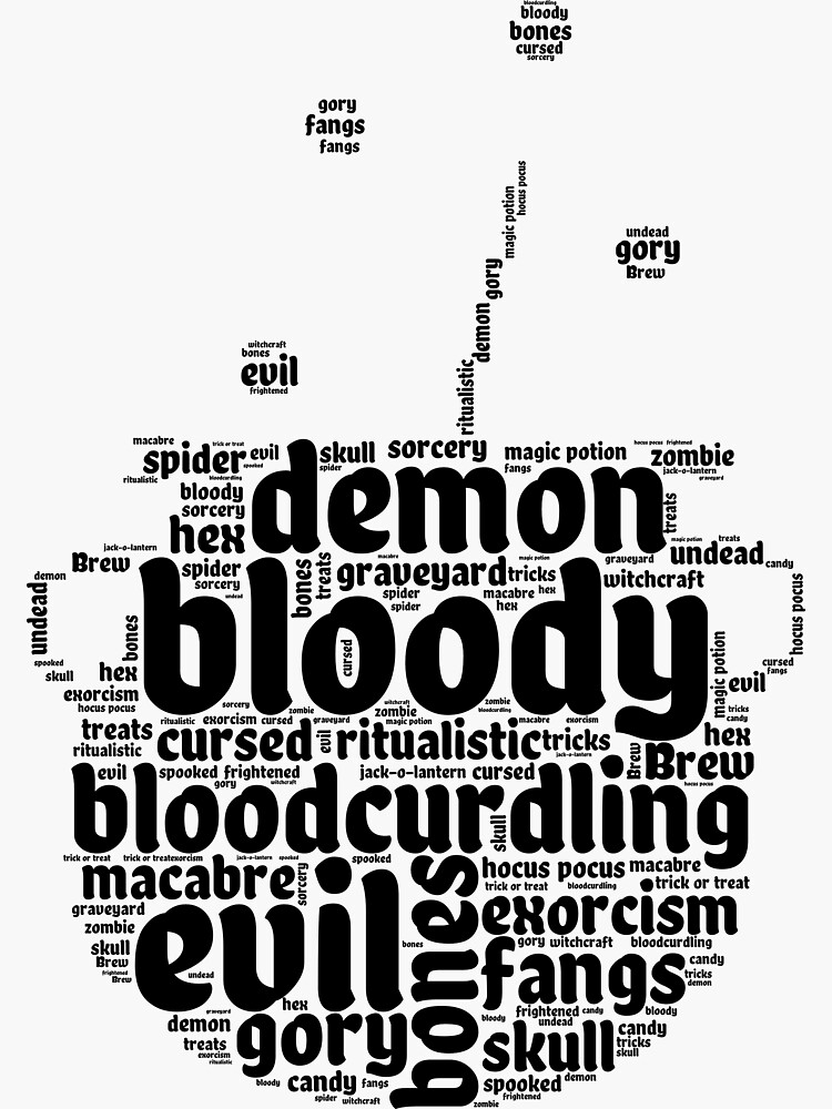 "Slimy Words Potion for a Powerful Halloween" Sticker for Sale by ...