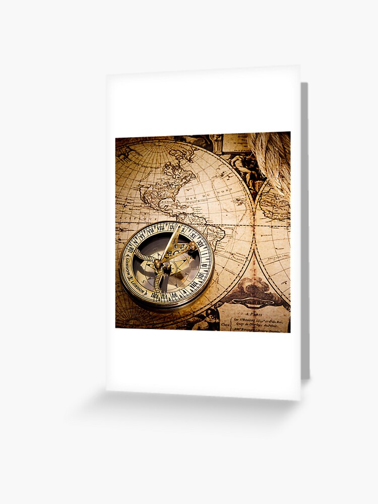 Old World Maps With Compass