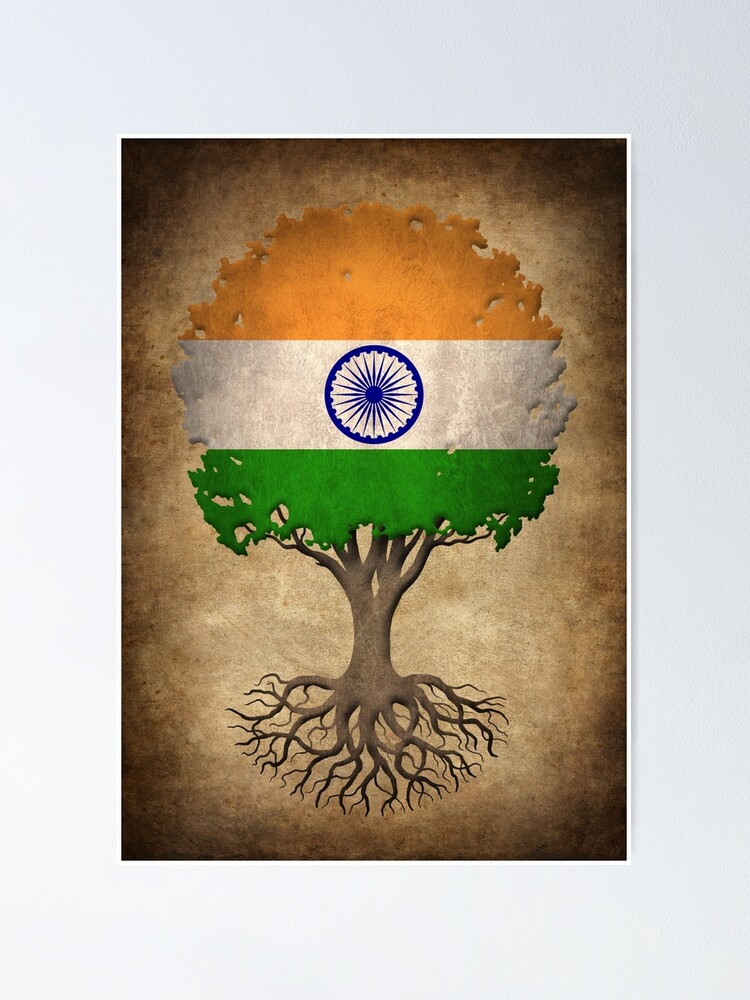 "Tree of Life with Indian Flag" Poster for Sale by JeffBartels | Redbubble