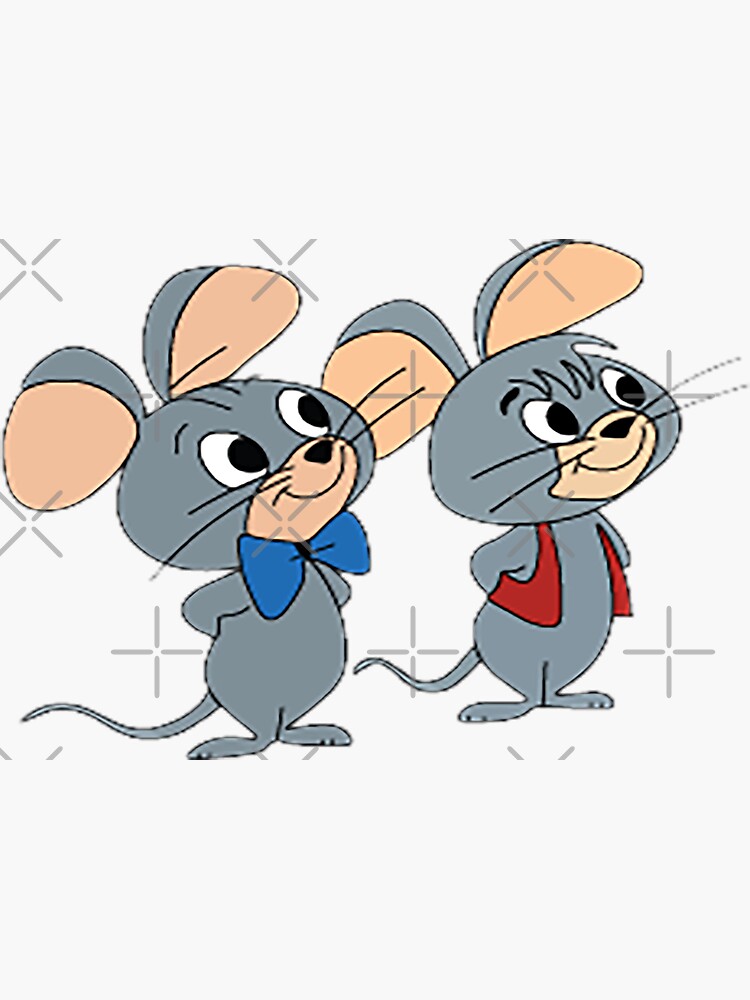 "Pixie And Dixie" Sticker for Sale by Blanrone | Redbubble