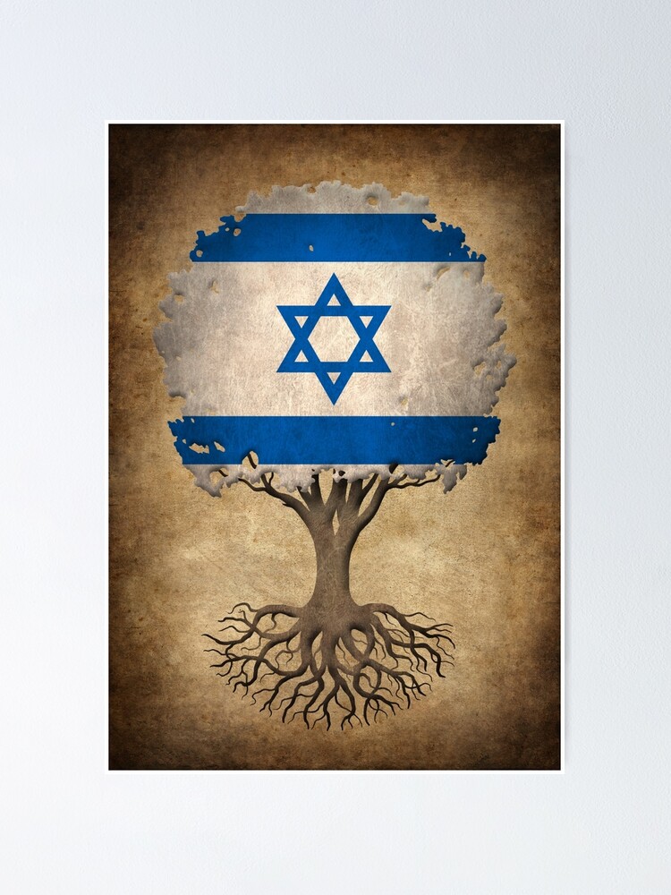 "Tree of Life with Israeli Flag" Poster for Sale by JeffBartels | Redbubble
