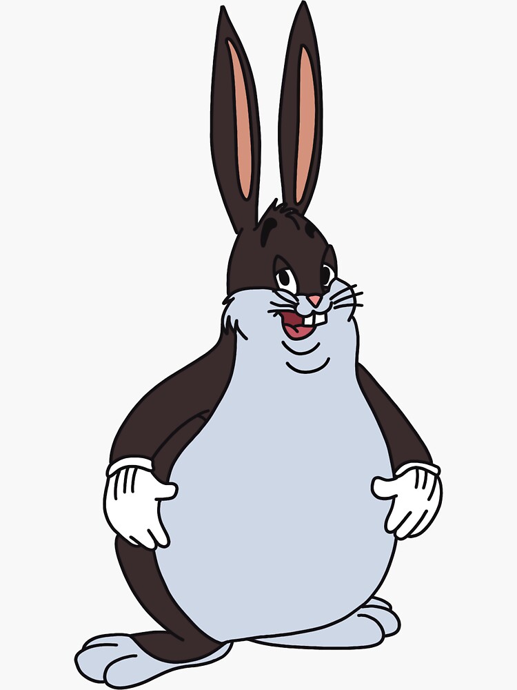 "big chungus" Sticker for Sale by oniedbala | Redbubble