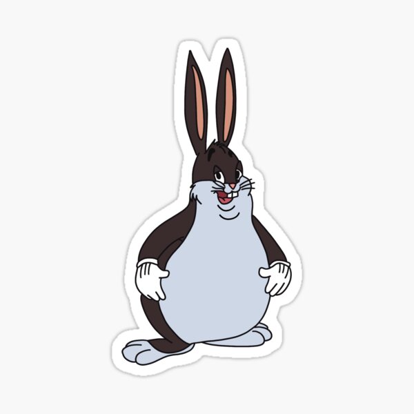 "big chungus" Sticker for Sale by oniedbala | Redbubble