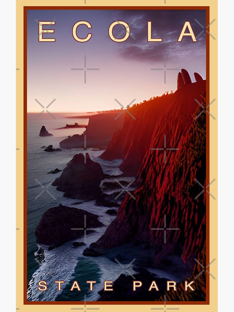 "Ecola State Park Oregon" Sticker for Sale by CattlettArt | Redbubble