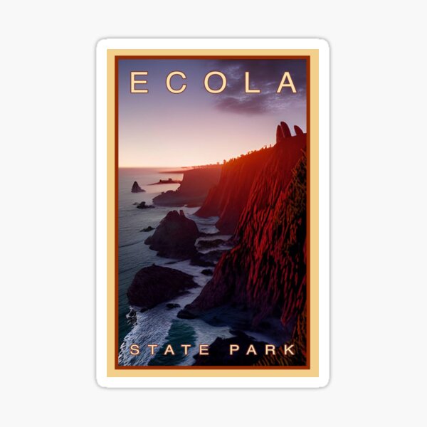 "Ecola State Park Oregon" Sticker for Sale by CattlettArt | Redbubble