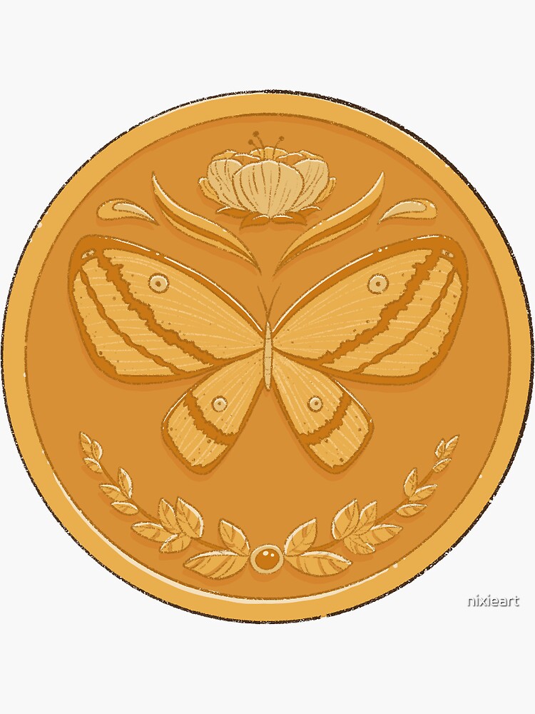 "Light Academia Aesthetic Coin Sticker" Sticker for Sale by nixieart ...