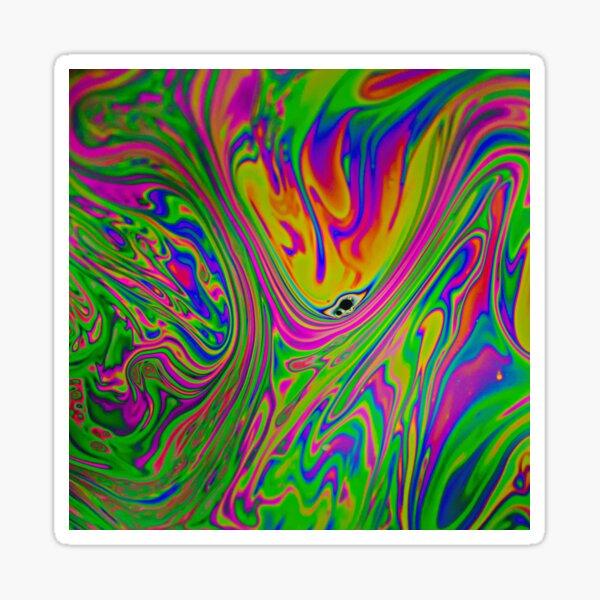 "Psychedelia | Trippy Liquid Art | Trippy Art | Stoked Up Art" Sticker ...