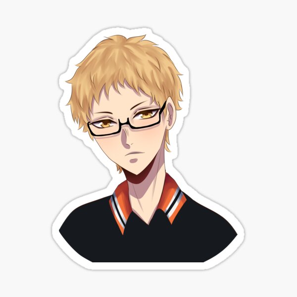 "Tsukishima Haikyuu" Sticker for Sale by zinorie | Redbubble