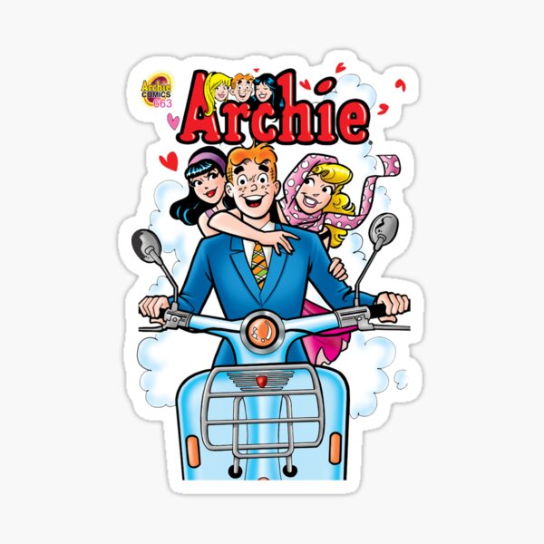 " Archie and his girls vintage retro comics" Sticker for Sale by ...