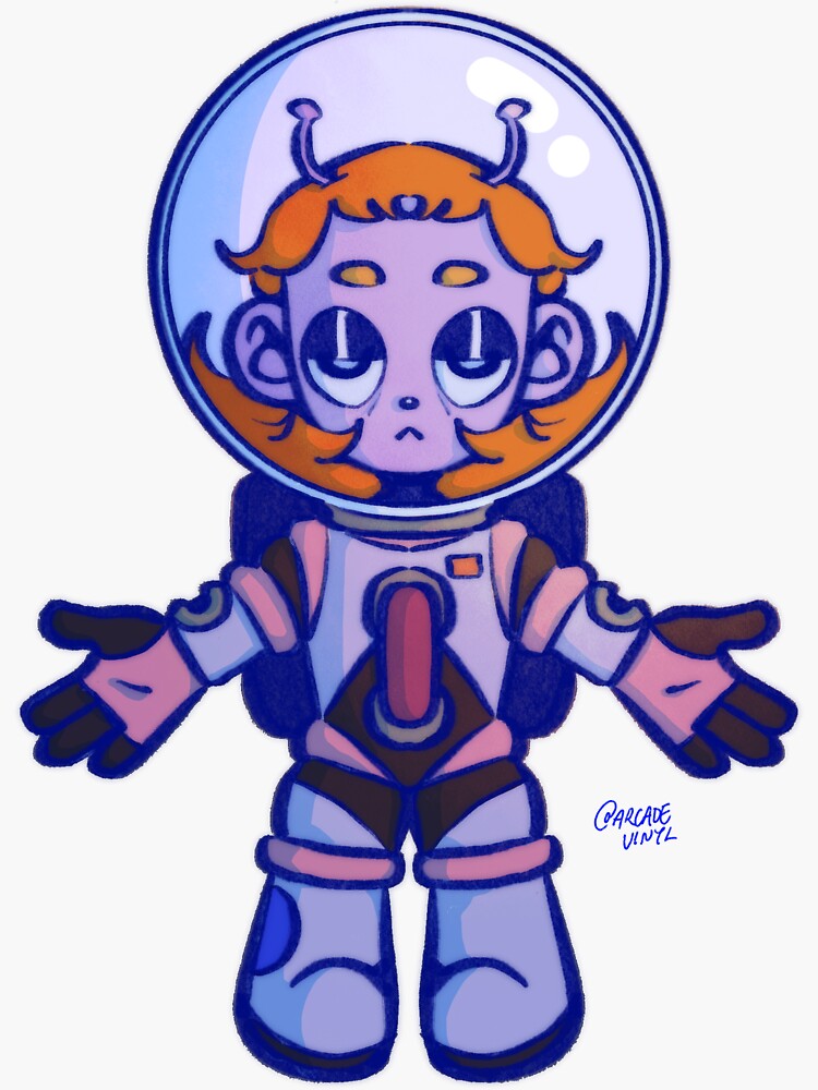"Space cadet" Sticker for Sale by arcadevinyl-art | Redbubble