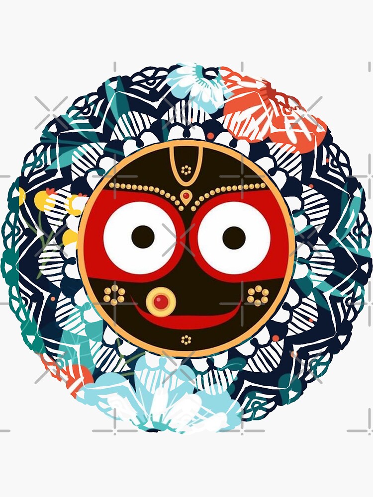 "Jagannath jai Jagannath lord Jagannath " Sticker for Sale by Krishnavi ...