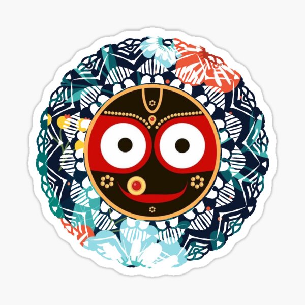 "Jagannath jai Jagannath lord Jagannath " Sticker for Sale by Krishnavi ...