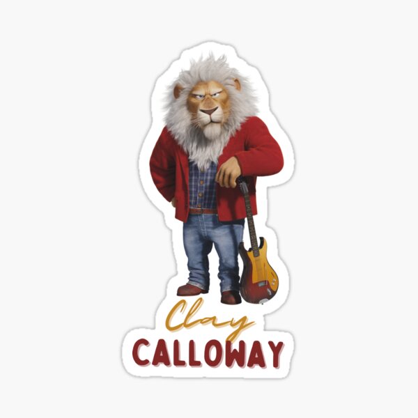 "Clay Calloway Sing 2" Sticker for Sale by SplendidT-shirt | Redbubble