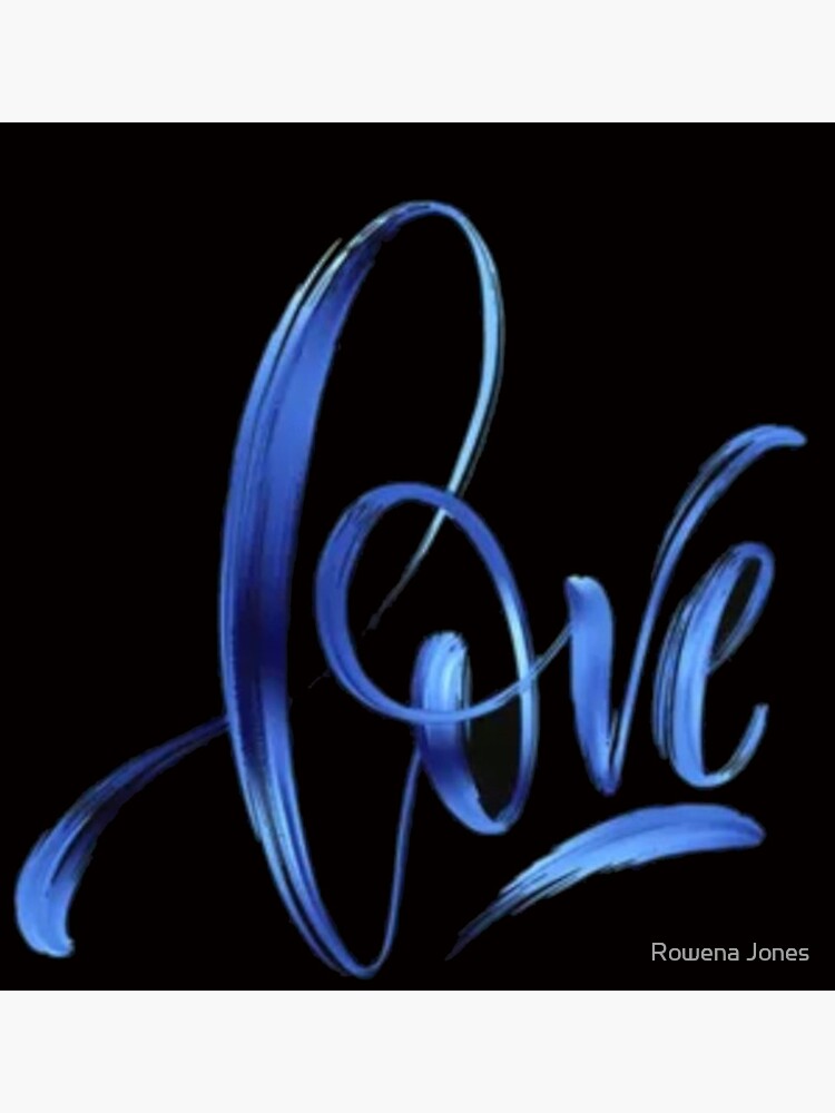 "Love in Blue Color" Poster for Sale by smartnet77 | Redbubble